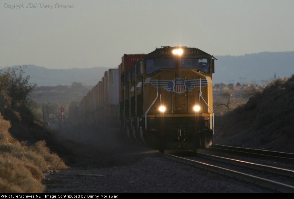 UP 3844 Kicks Up Some Dust in the Mojave Desert